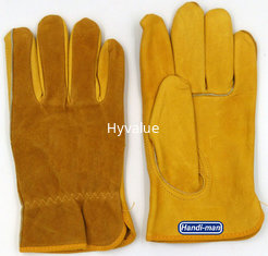 China 10 inch Cow Grain Leather Working Gloves supplier