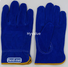 China 10 inch Cow Split Leather Working Gloves supplier