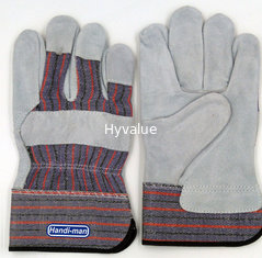 China 10 inch Cow Split Leather with cotton back Working Gloves supplier