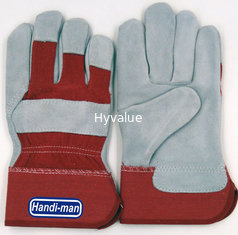 China 10 inch Cow Split Leather with cotton back Working Gloves supplier