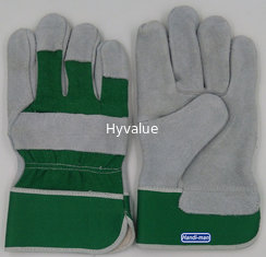 China 10 inch Cow Split Leather with cotton back Working Gloves supplier