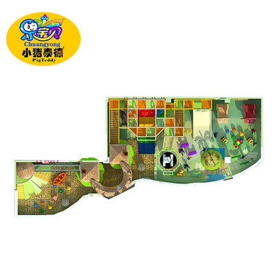 Residential Kids Soft Indoor Playground Equipment Ocean Theme Anti - Static