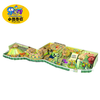 Maze Children Soft Indoor Playground Equipment Forest Theme For Commercial