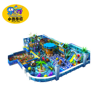 Kids Games Soft Indoor Playground Equipment PVC Foam Wooden Material