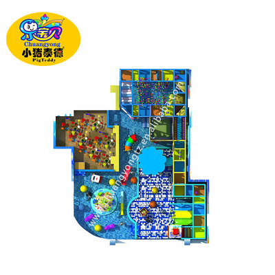 Coloful Soft Indoor Playground Equipment Play Areas For supermarket Games