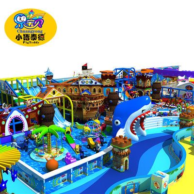 Indoor Preschool Playground Equipment , Ocean Theme Toddler Soft Play Equipment
