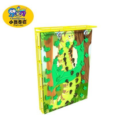 Fiberglass Kids Rock Climbing Wall Anti - Static For Children Game