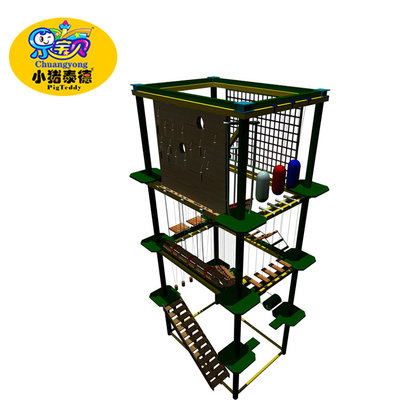 naughty castle climbing wall outdoor playground adult obstacle course children rope course