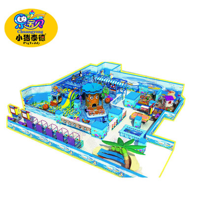 Indoor and outdoor soft playground equipment  children have fun