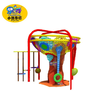 Rope Obstacle Indoor Playground Equipment For Kids Environmental Protection