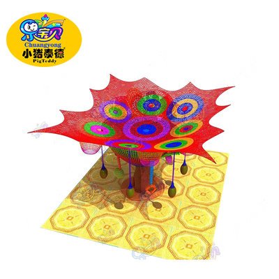 Rope Netting Indoor Obstacle Course Equipment For Playground Playing Games