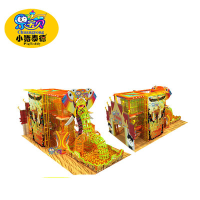 Funny Childrens Soft Play Equipment Indoor ＆ Outdoor Rope Course Playground