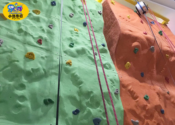 Plastic Kids Rock Climbing Wall Indoor Playground Equipment CE Approved