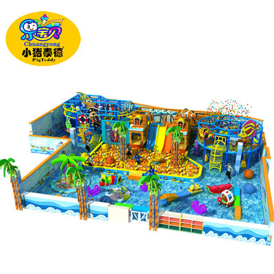 Snow Theme Soft Indoor Playground Equipment Big Capacity For Kids Castle