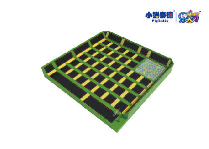 Childrens Indoor Trampoline Park , European Standard Inside Jumping Trampoline