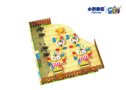 Preschool Indoor Baby Play Equipment , Kids Play Area Equipment For Teaching