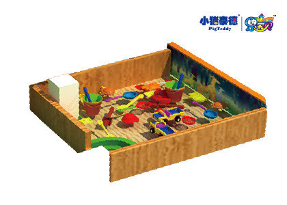 Indoor Kids Play Sand Pit Toddler Play Equipment High Capacity Eco - Friendly