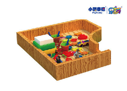 Outdoor Square Large Childrens Sandpit , Indoor Playground Childrens Play Sand Pits