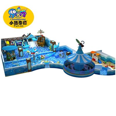 Shopping Mall Kids Soft Indoor Playground Equipment / Commercial Play Slide