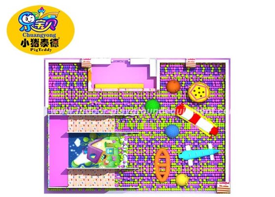 Safe Soft Indoor Playground Equipment Naughty Castle For Supermarket Anti - Static