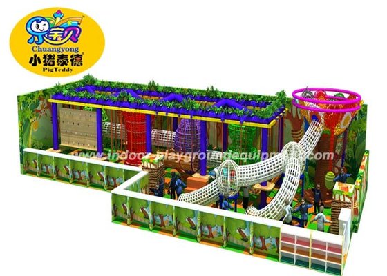Children Outward Bound Wooden Adventure Playground Customized Size