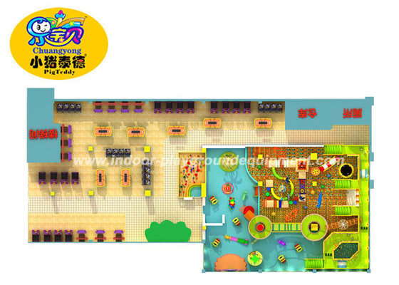 Colorful Soft Indoor Playground Equipment With Ball Pool / Baby Soft Play Equipment
