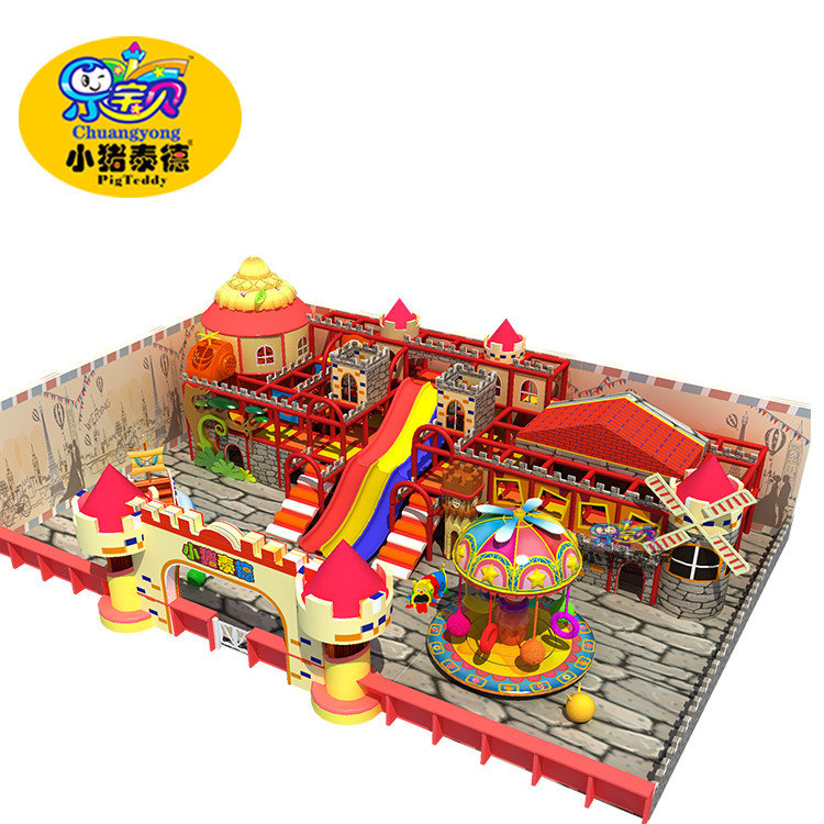 Shopping Center Kids Indoor Playground Equipment High Capacity Fire Resistance