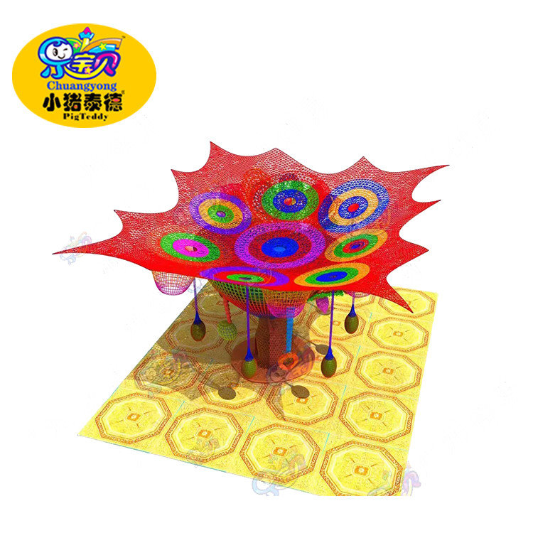 Rope Netting Indoor Obstacle Course Equipment For Playground Playing Games