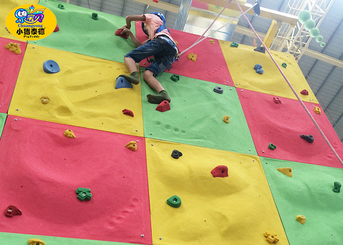 Fiberglass Kids Rock Climbing Wall Outdoor Non - Toxic Ant I- UV