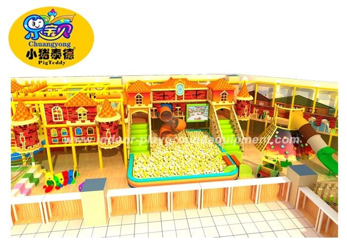 Indoor Toddler Soft Play Equipment With Foam / Sponge / Plastic Material