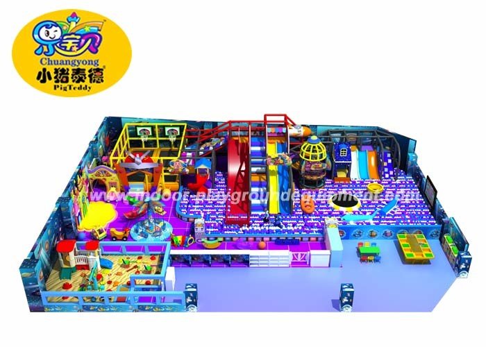 Anti - UV Soft Plastic Playground Equipment With High Safety For Children