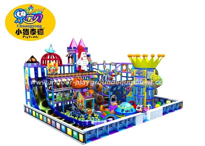 Fun Plastic Soft Indoor Playground Equipment Non - Toxic Easy To Install