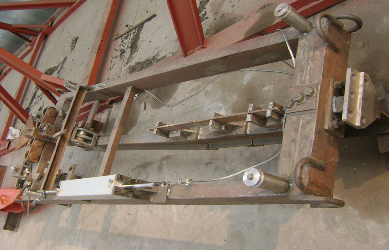 Manual Segmented mining monorail switch realized via air cylinder (pneumatic) 0.5 - 0.8MPa
