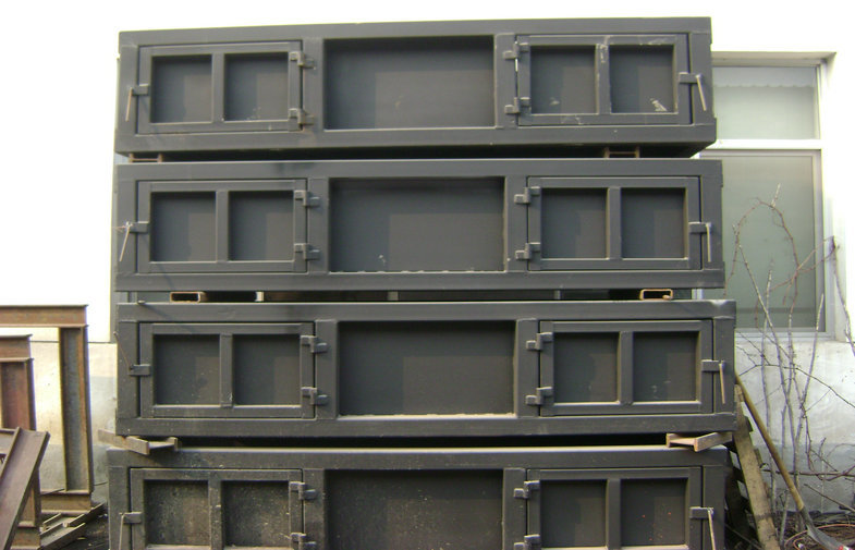 convenient Simple Steel Shipping Containers for transport materials in coal mine, tools