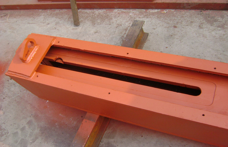 Adjustable Height 730mm 28 ton 14DUO Mining Hydraulic Lifting Hoist Beams For Monorail Crane