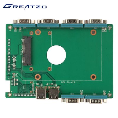 2 LAN Intel Atom N2600 Dual Core 3.5 Inch Motherboard With LVDS 6 USB 6 COM MPICE MSATA