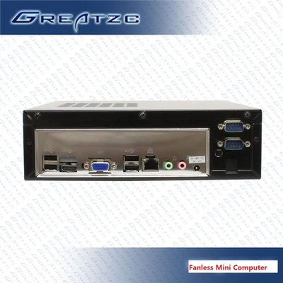 ATOM D2550 Fanless Industrial Computer Double Display Mini PC With HDMI & VGA
