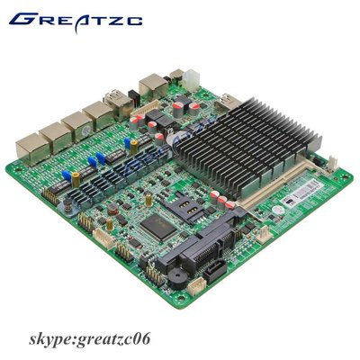 MINI Fanless Quad LAN J1800 Motherboard 2 SATA INTEL Bay Trail Motherboard