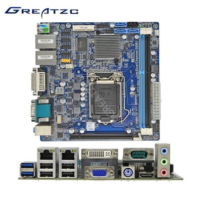 MINI ITX Dual LAN Mainboard 2 Network Card LGA1155 Socket Motherboard
