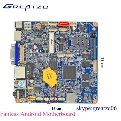 Nano ITX Fanless Android CPU Onboard Motherboard With WIFI / Bluetooth
