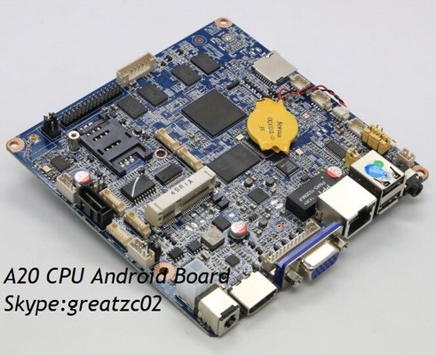 Onboard WIFI Android Motherboard , Industrial Onboard CPU Motherboard Fanless