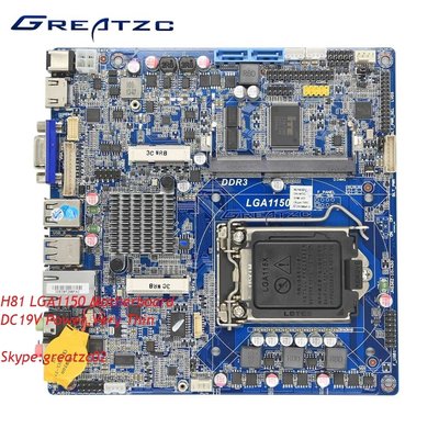 DC LGA1150 Motherboard Intel H81 , Mini ITX DC Board H81 Industry Usage