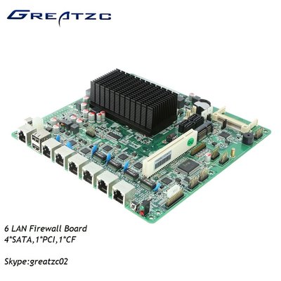 Atom 6 LAN Firewall Motherboard D2550 ATOM , Fanless Firewall Board 6 Ethernets