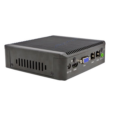 J1900 CPU fanless embedded computer , Small PC Fanless Industry Using