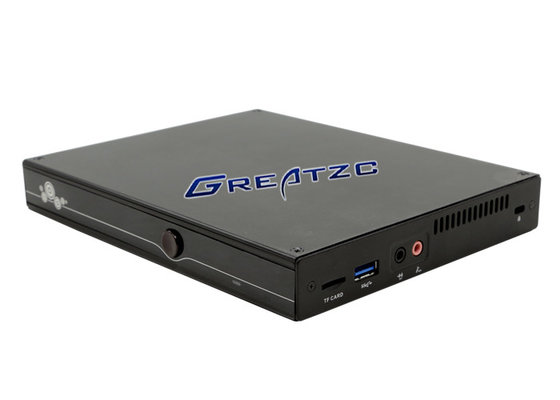 Thin Fanless Industrial Computer With 2 COM , Industrial Personal Computer J1900 CPU