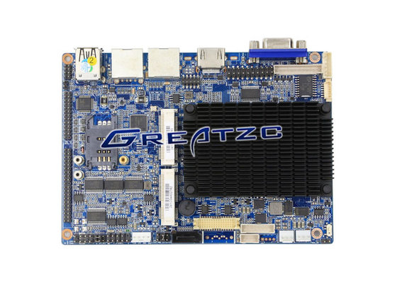 6 COM Industrial Embedded Motherboard , LVDS HDMI VGA Ports Fanless Motherboard