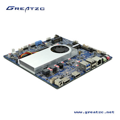 3855U Industrial PC Motherboard With 2 COM Ports , 2 HDMI LVDS DC12V Thin Mini Itx Motherboard