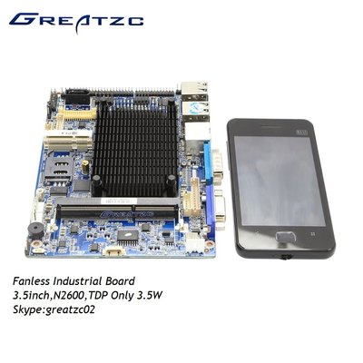 Fanless Industrial Mainboard 3.5 Inch Motherboard N2600 CPU Intel GMA3600 Graphics Card