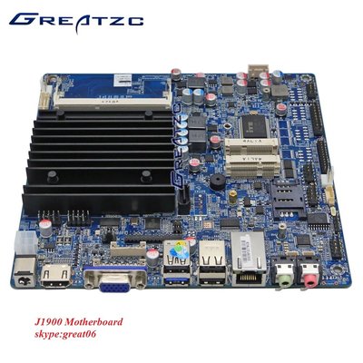 Industrial Fanless Celeron J1900 Bay Trail-D Motherboard Quad-Core 4 Threads 2GHz
