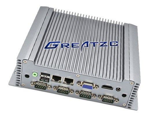 I5 3337u CPU Mini PC Computer , 6 COM RS232 RS485 RS422 Small Industrial PC